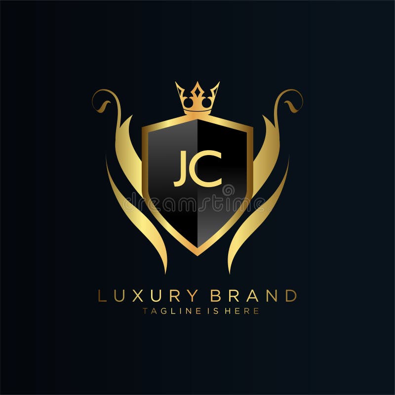 JC Letter Initial with Royal Template.elegant with Crown Logo Vector ...