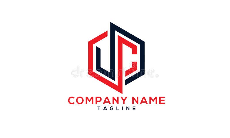 Jc Typography Logo Design Alphabet Stock Vector - Illustration of ...