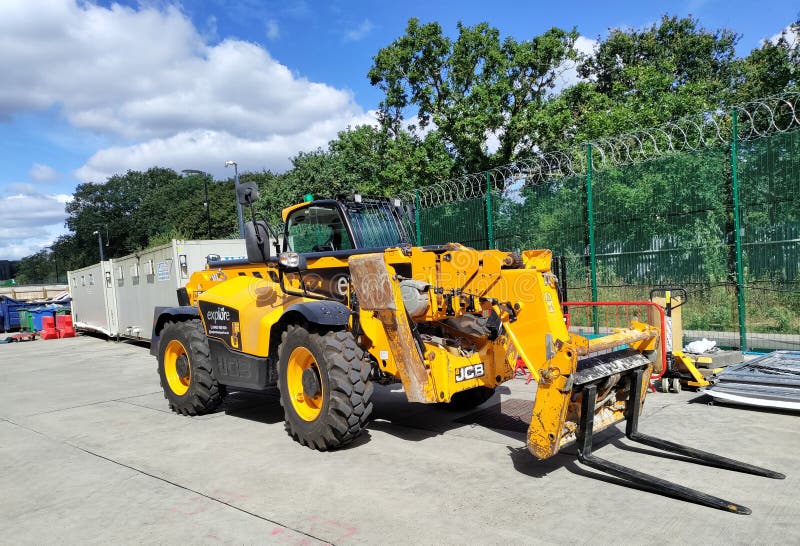 JCB Telehandler Constructions Editorial Stock Photo - Image of heavy ...