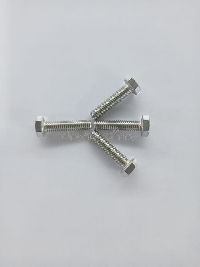 Jcbc Bolt Components, Threaded, Stainless Stock Image - Image of ...