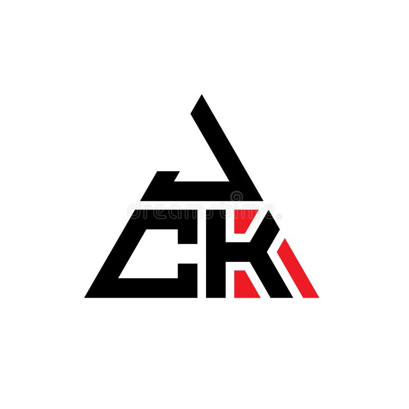 JCK Triangle Letter Logo Design with Triangle Shape. JCK Triangle Logo ...