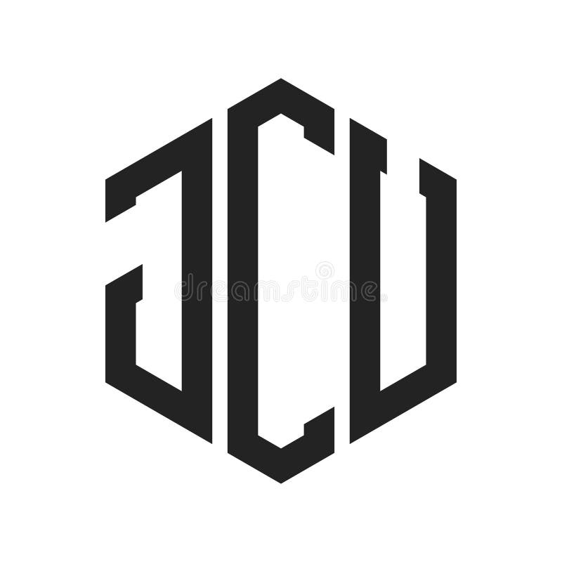JCU Logo Design. Initial Letter JCU Monogram Logo Using Hexagon Shape ...