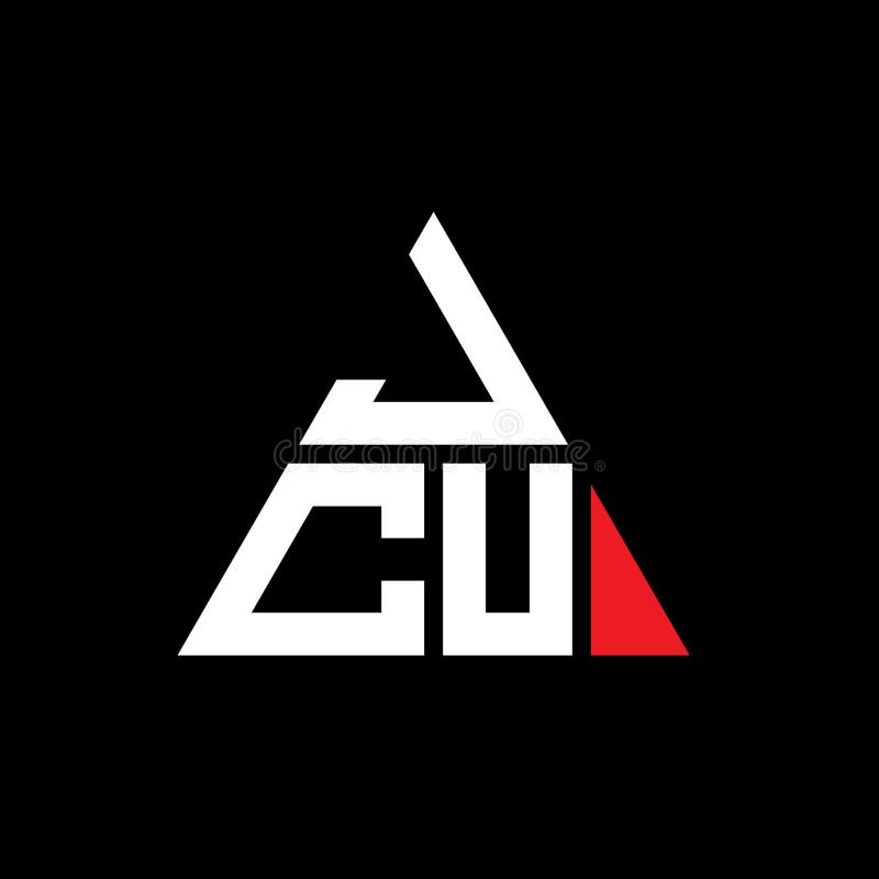 JCU Triangle Letter Logo Design with Triangle Shape. JCU Triangle Logo ...
