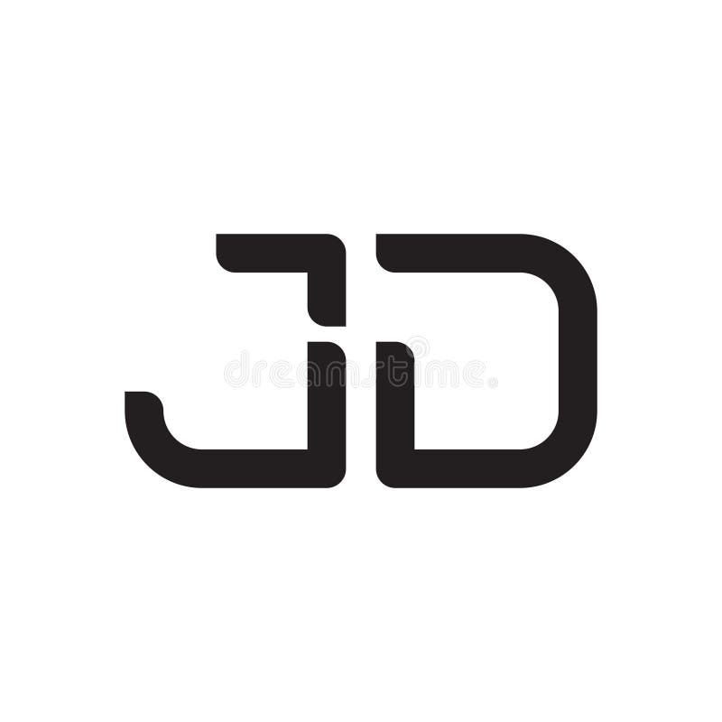 Jd Initial Letter Vector Logo Icon Stock Vector - Illustration of ...