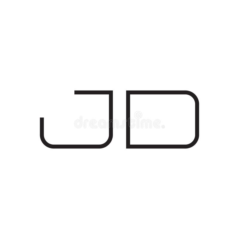 Jd Initial Letter Vector Logo Icon Stock Vector - Illustration of ...