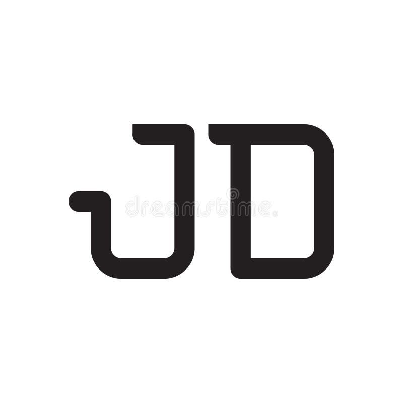 Jd Initial Letter Vector Logo Icon Stock Vector - Illustration of ...