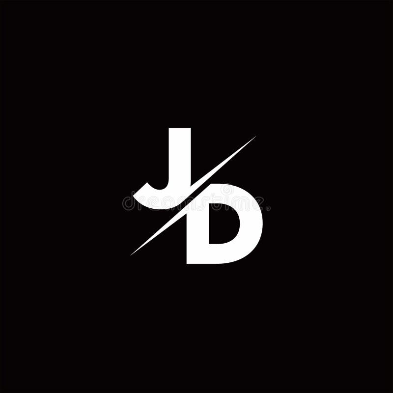 JD Logo Letter Monogram Slash with Modern Logo Designs Template Stock ...