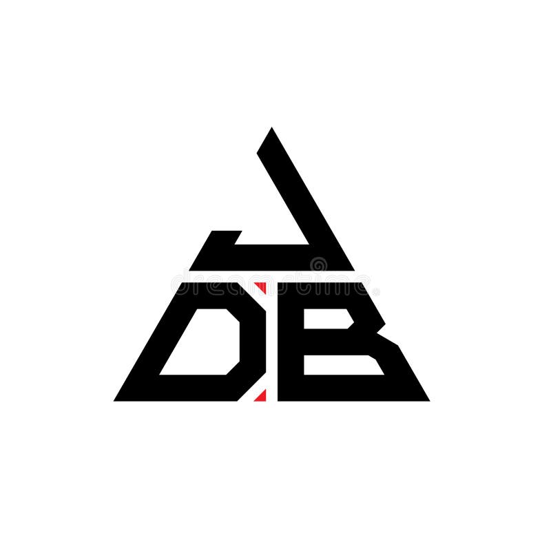 JDB Triangle Letter Logo Design with Triangle Shape. JDB Triangle Logo ...