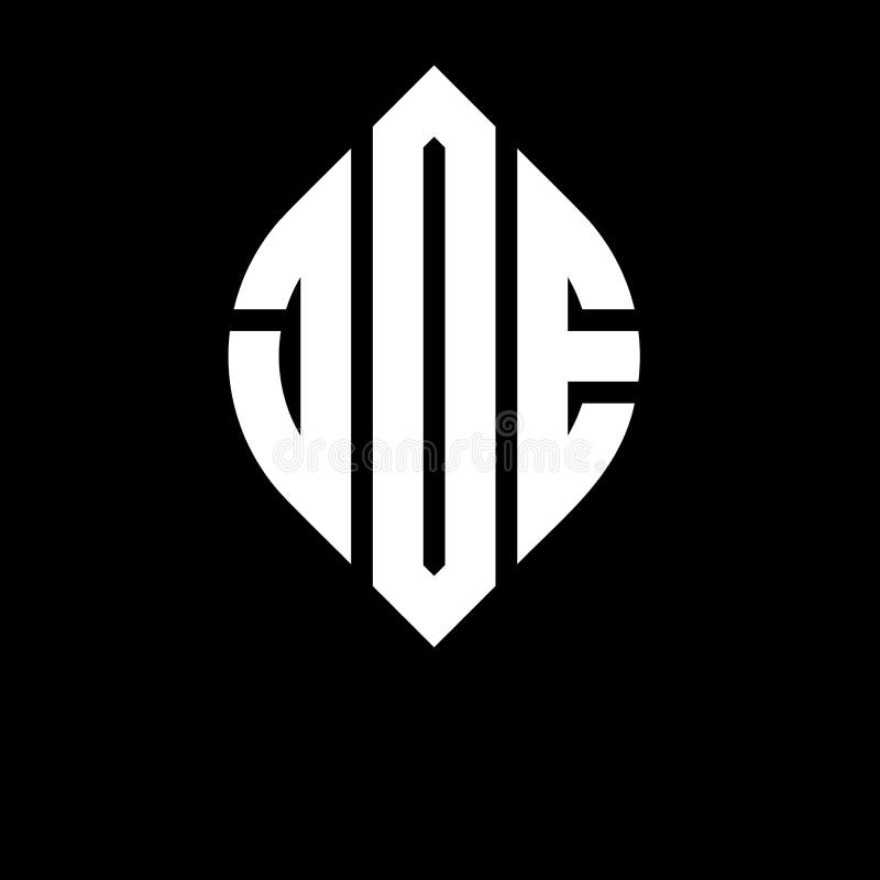 JDE Circle Letter Logo Design with Circle and Ellipse Shape. JDE ...