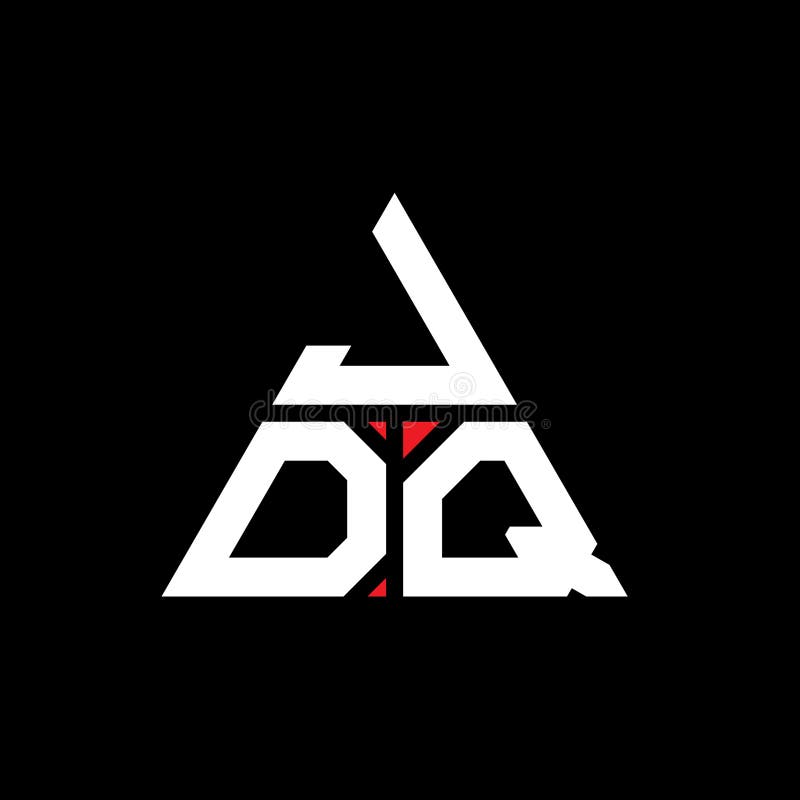 JDQ Triangle Letter Logo Design with Triangle Shape. JDQ Triangle Logo ...