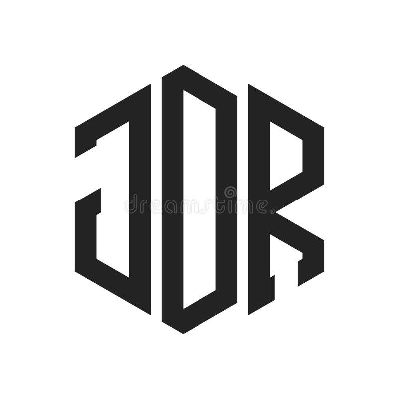 JDR Logo Design. Initial Letter JDR Monogram Logo Using Hexagon Shape ...