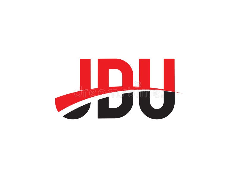 JDU Letter Initial Logo Design Vector Illustration Stock Vector ...