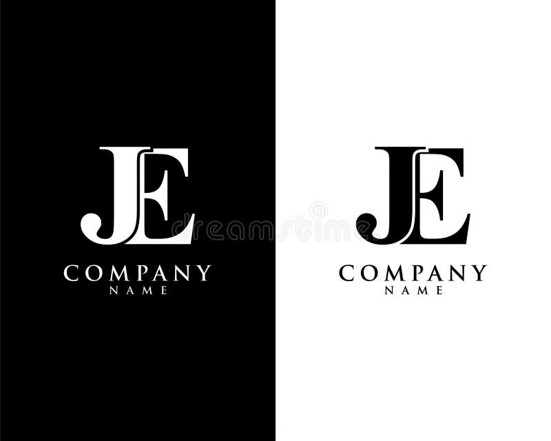 Je, Ej Initial Company Name Logo Template Vector Stock Illustration ...