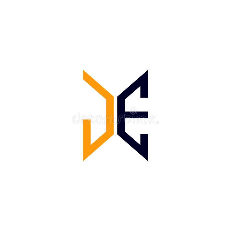 JE Letter Logo Creative Design with Vector Graphic, Stock Vector ...