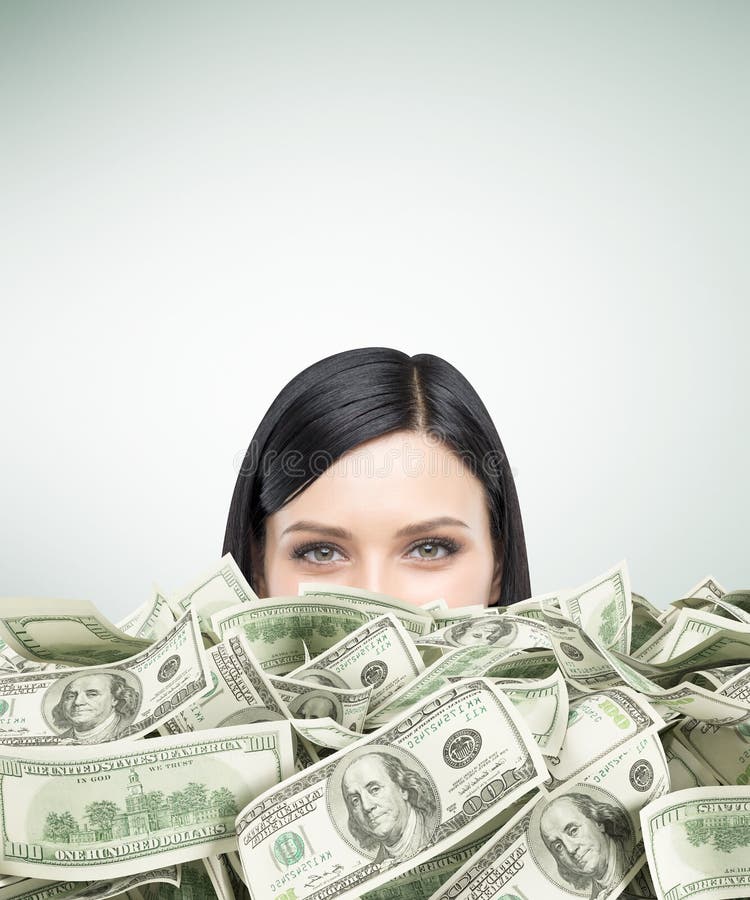 Homme D'affaires Riche Joyeux Dans Un Costume Avec Un Groupe D'argent ...