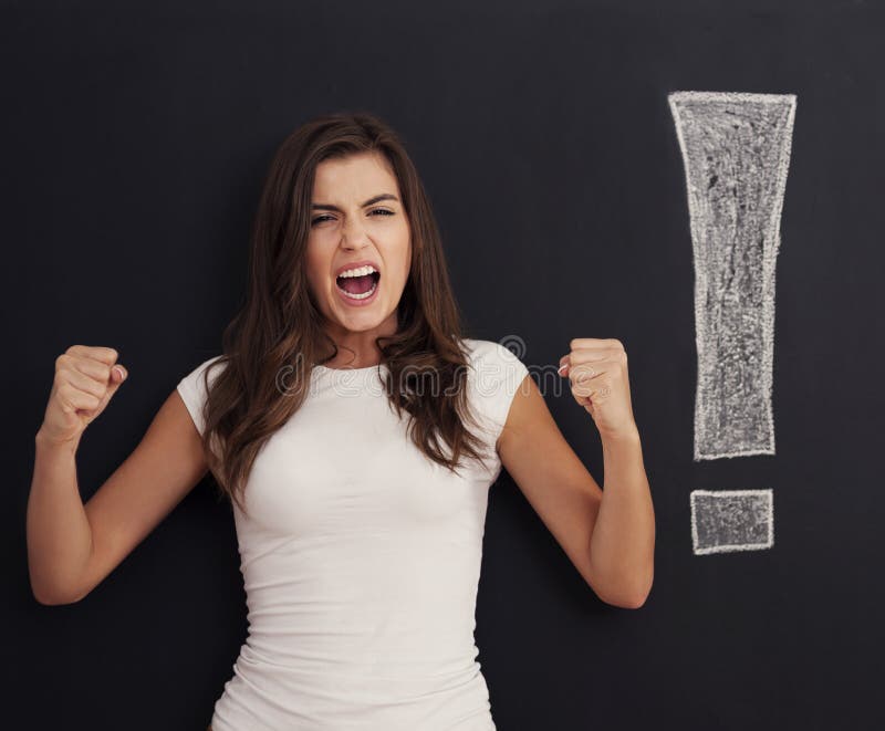 Je suis si fâché ! image stock. Image du visage, poing - 31124741