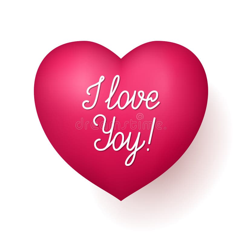 Je t'aime coeur rouge illustration de vecteur. Illustration du ...