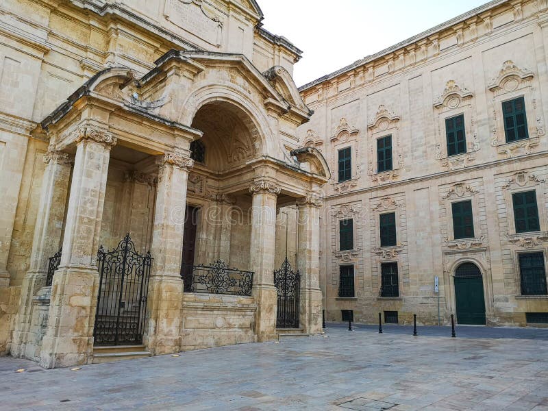Jean De Valette Square at Malta Stock Image - Image of culture, europe ...