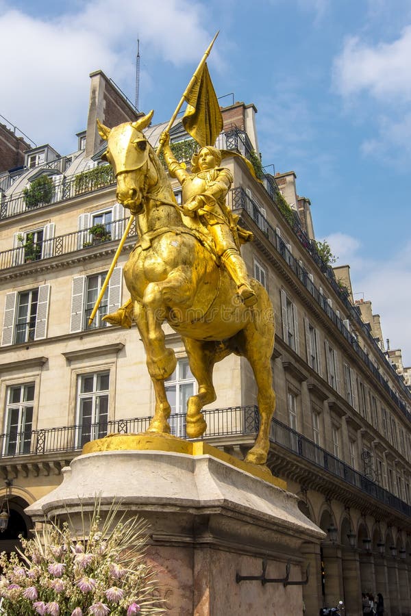 Jeanne D'Arc, Paris, Frankreich Stockbild - Bild von skulptur, statue ...