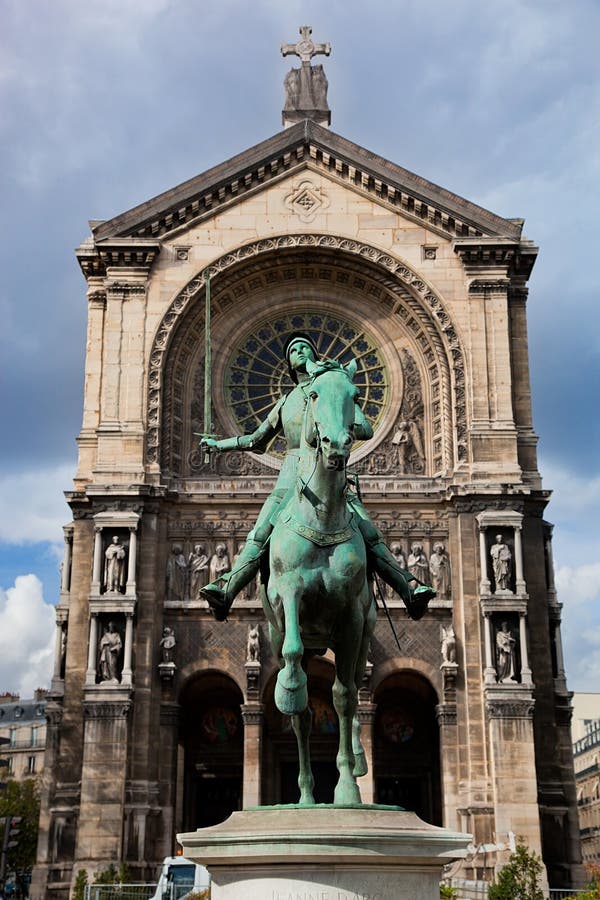 Jeanne D'Arc Statue, Paris Frankreich Stockbild - Bild von paris ...