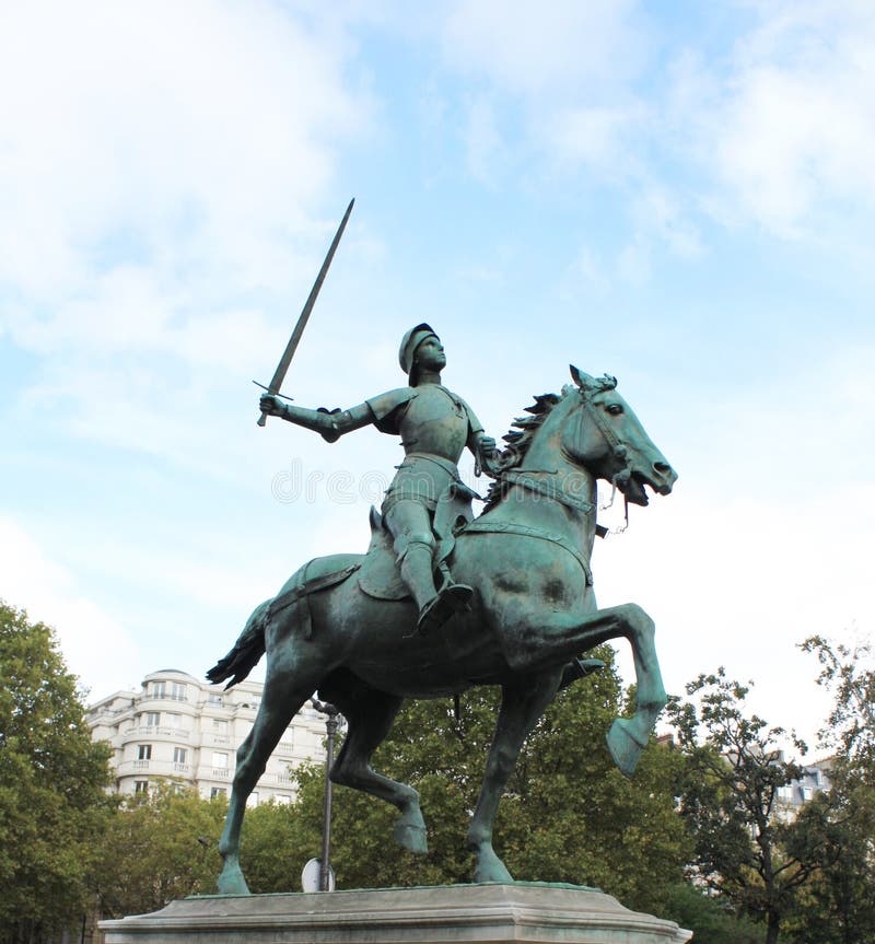 Jeanne D'Arc in Paris stockfoto. Bild von berühmt, paris - 35656482