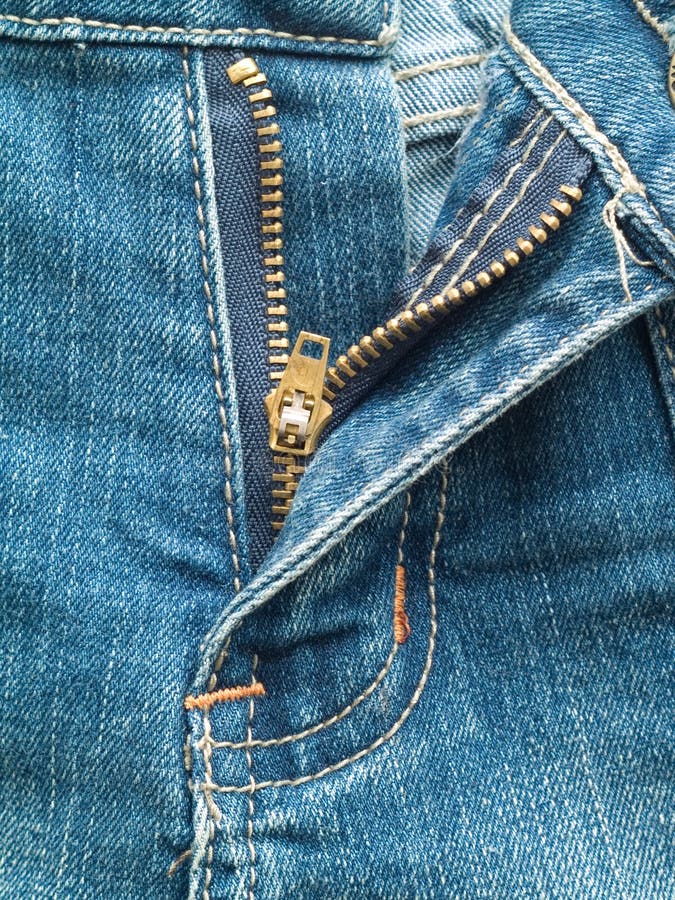 Zip on bright jeans stock image. Image of fasten, fashion - 30305463