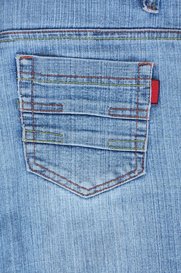 Jeans back pocket stock image. Image of texture, manufacture - 24521769