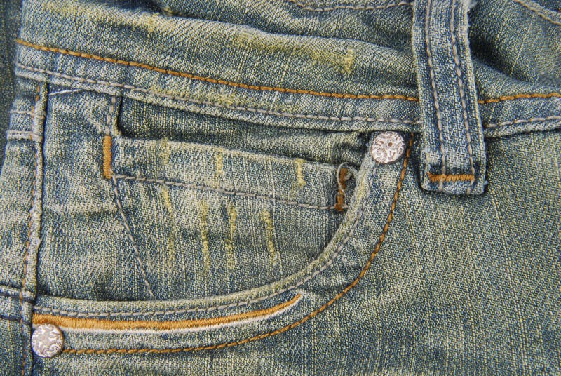 Jeans denim pocket texture stock photo. Image of button - 32893346