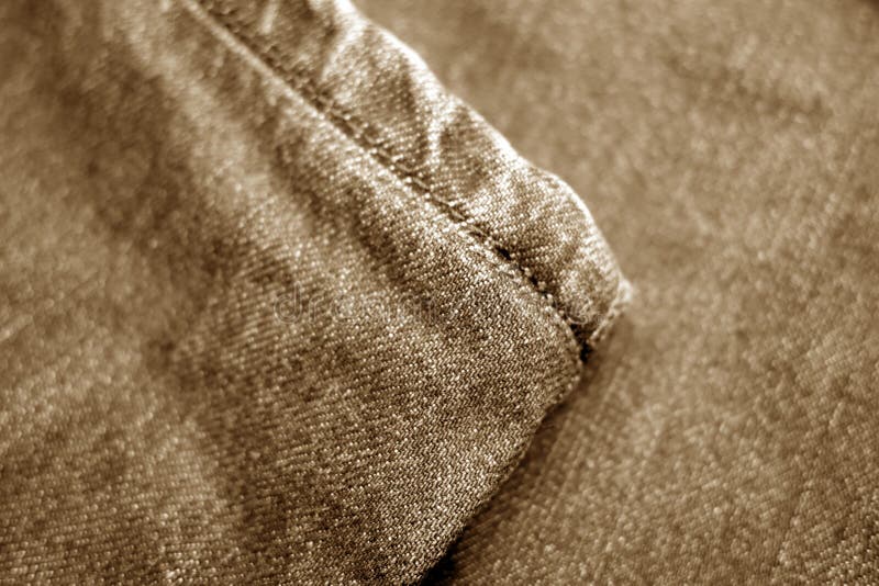 Jeans Denim Texture with Blur Effect in Brown Tone Stock Photo - Image ...