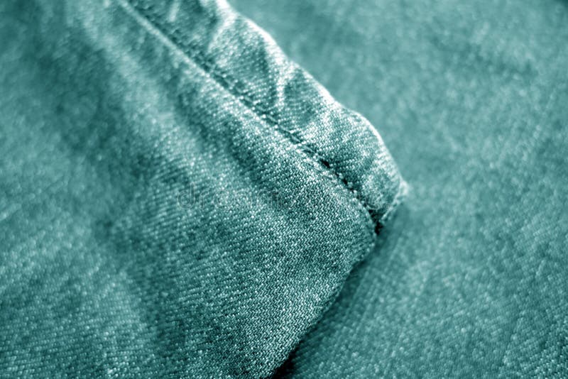 Jeans Denim Texture with Blur Effect in Cyan Tone Stock Image - Image ...