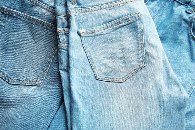 Jeans of different colors stock photo. Image of modern - 121160494
