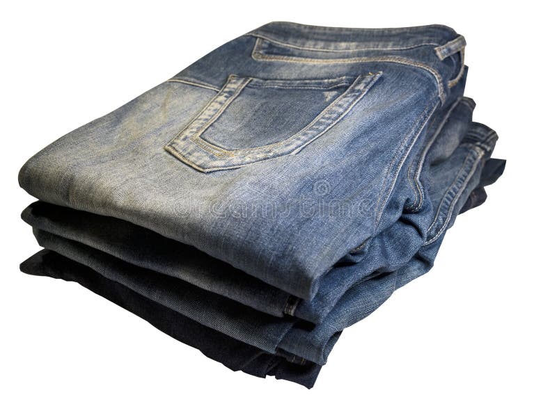 445 Stack Different Folded Jeans Isolated White Stock Photos - Free ...