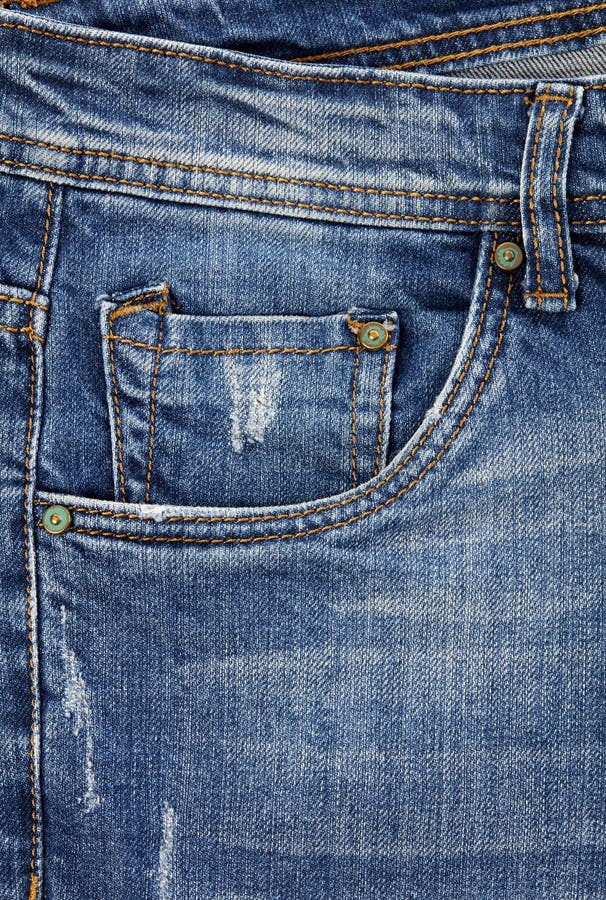 Jeans front pocket stock image. Image of famous, fiber - 453353