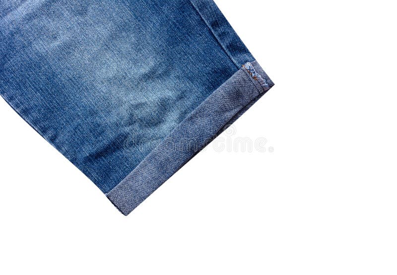Jeans Isolated on White Background Stock Photo - Image of clothes ...