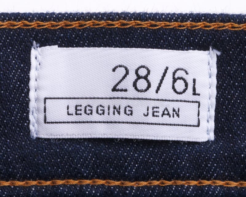 Jeans with label stock photo. Image of cloth, colour - 20381672