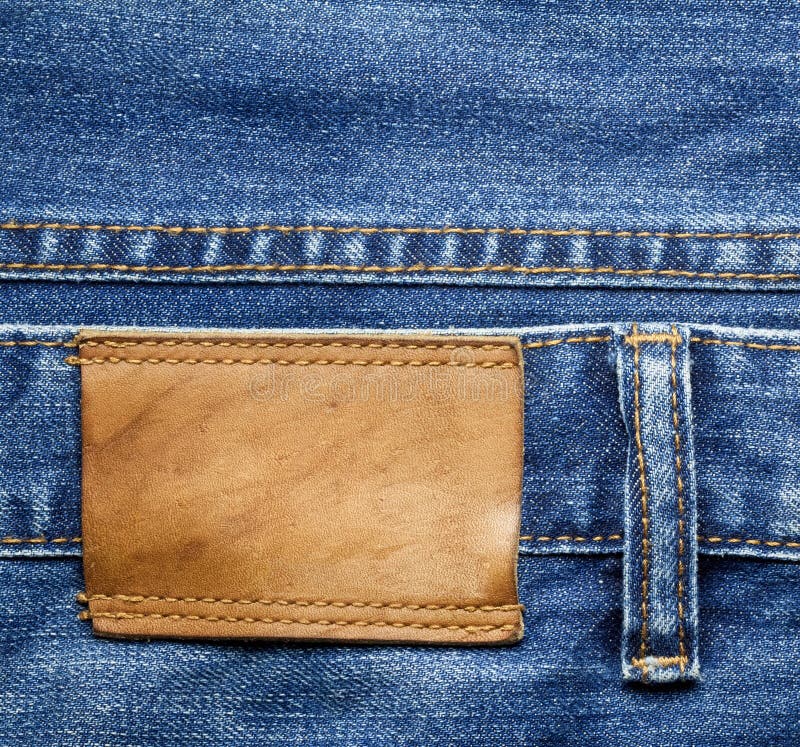 Jeans label stock photo. Image of denim, stitch, thread - 81223520