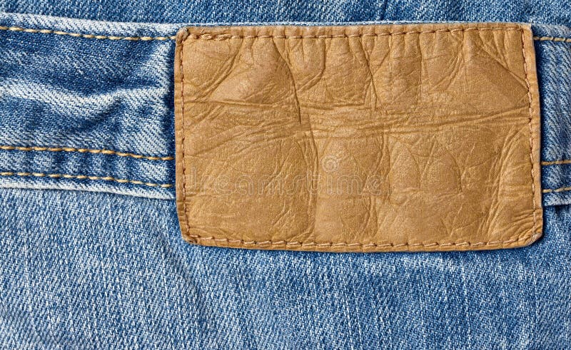 Jeans label clothing tag stock photo. Image of material - 105506624