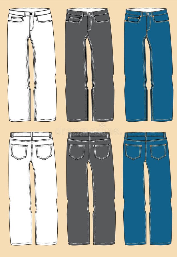 Mans jeans stock vector. Illustration of illustrations - 29979012