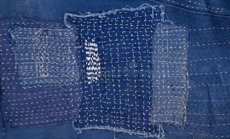 Jeans Patchwork Background , Denim Patchwork . Stock Photo - Image of ...