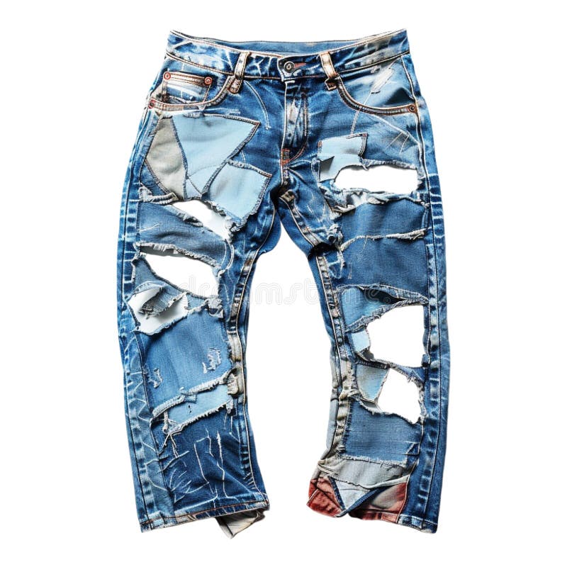 Jeans Pent on Transparent Background - Ai Generated Stock Illustration ...