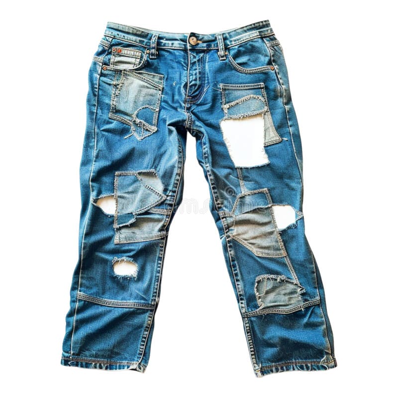 Jeans Pent on Transparent Background - Ai Generated Stock Illustration ...