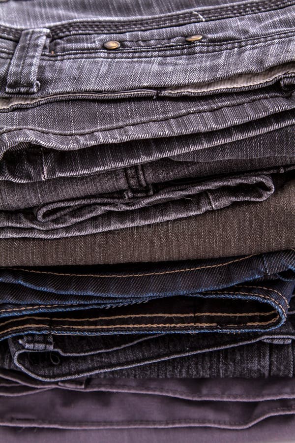 Roll denim jeans stock photo. Image of modern, cloth - 14349750