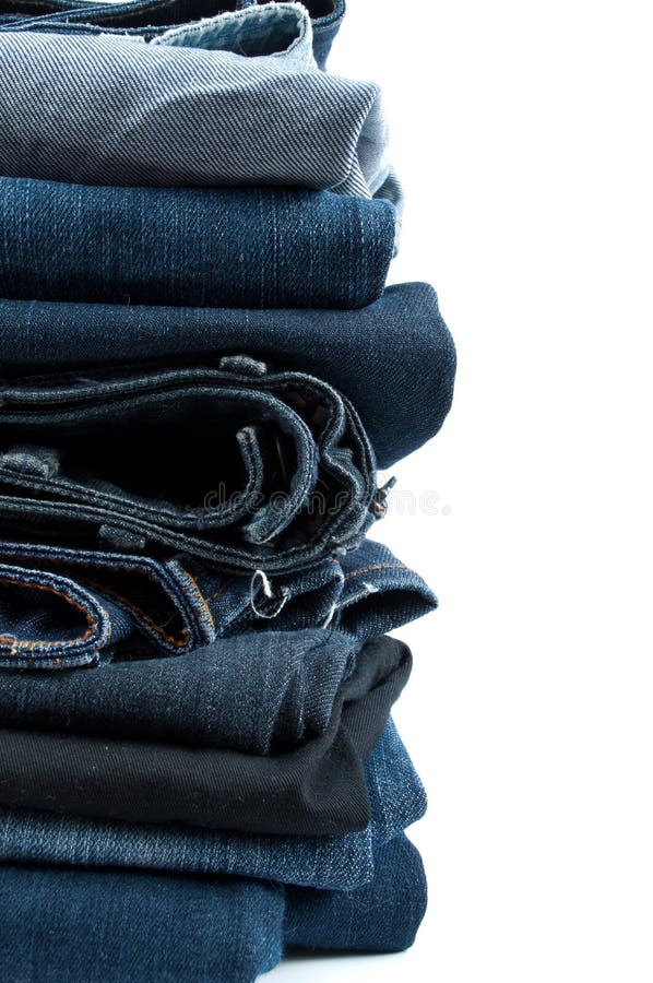Roll denim jeans stock photo. Image of modern, cloth - 14349750
