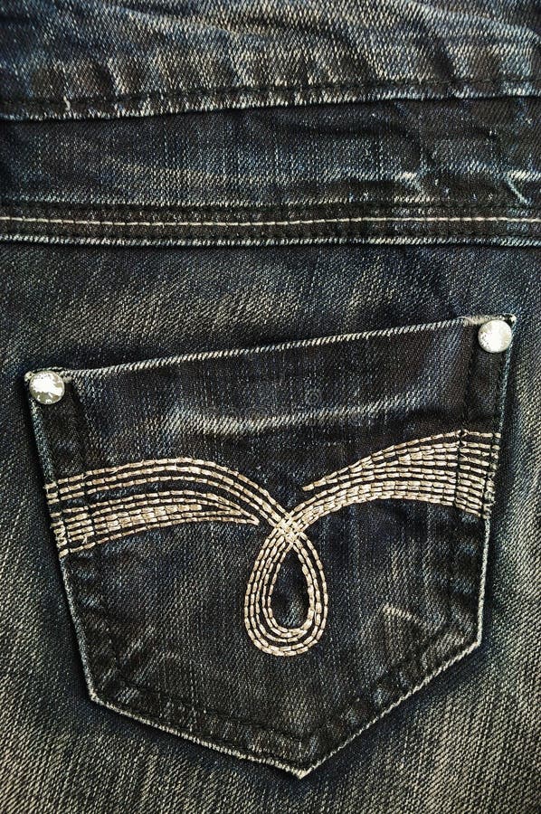 Jeans pocket in close up stock image. Image of dress - 19778291