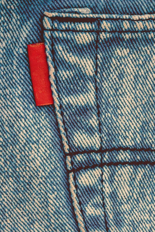 Jeans pocket stock photo. Image of label, thread, shape - 55424844