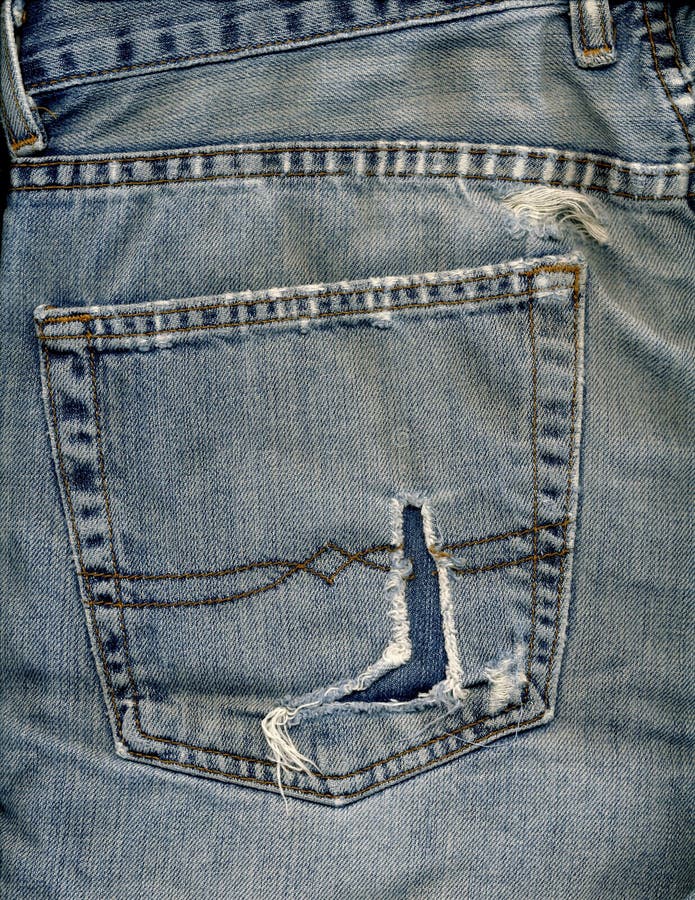 Jeans pocket & rip stock photo. Image of ripped, torn - 23549140