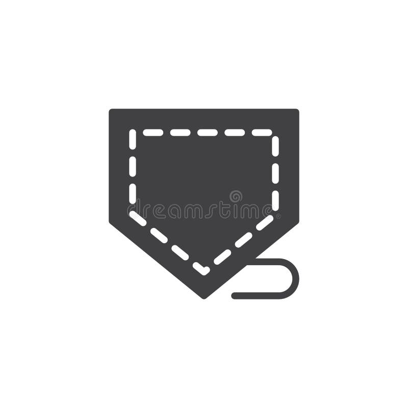 Jeans pocket vector icon stock vector. Illustration of single - 114260432