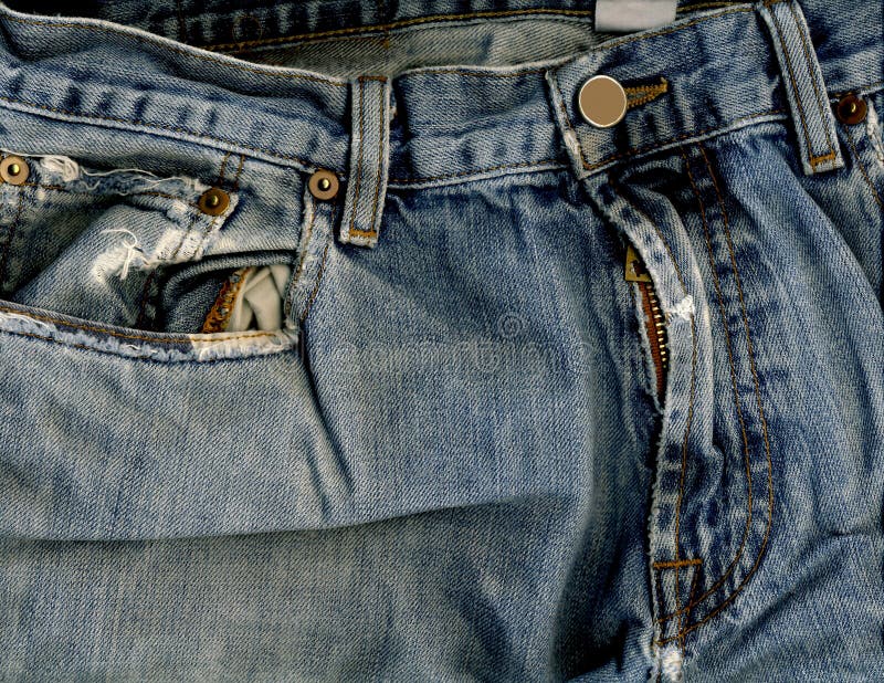 Jeans pocket & rip stock photo. Image of ripped, torn - 23549140