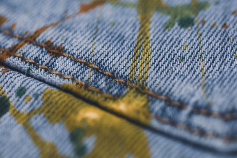Jeans Seam Denim Pattern for Textured Background. Denim Jeans Texture ...
