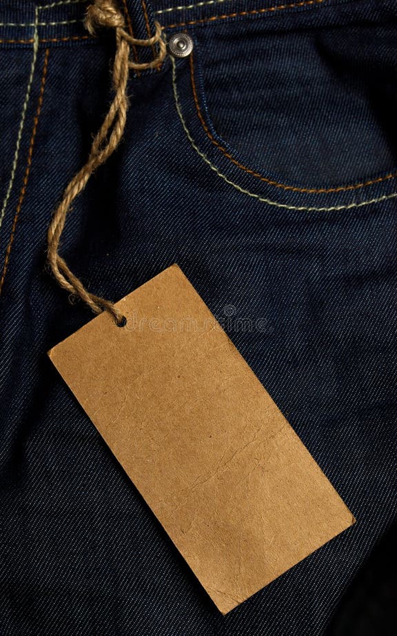 Jeans tag stock photo. Image of pants, fashion, canvas - 17932580